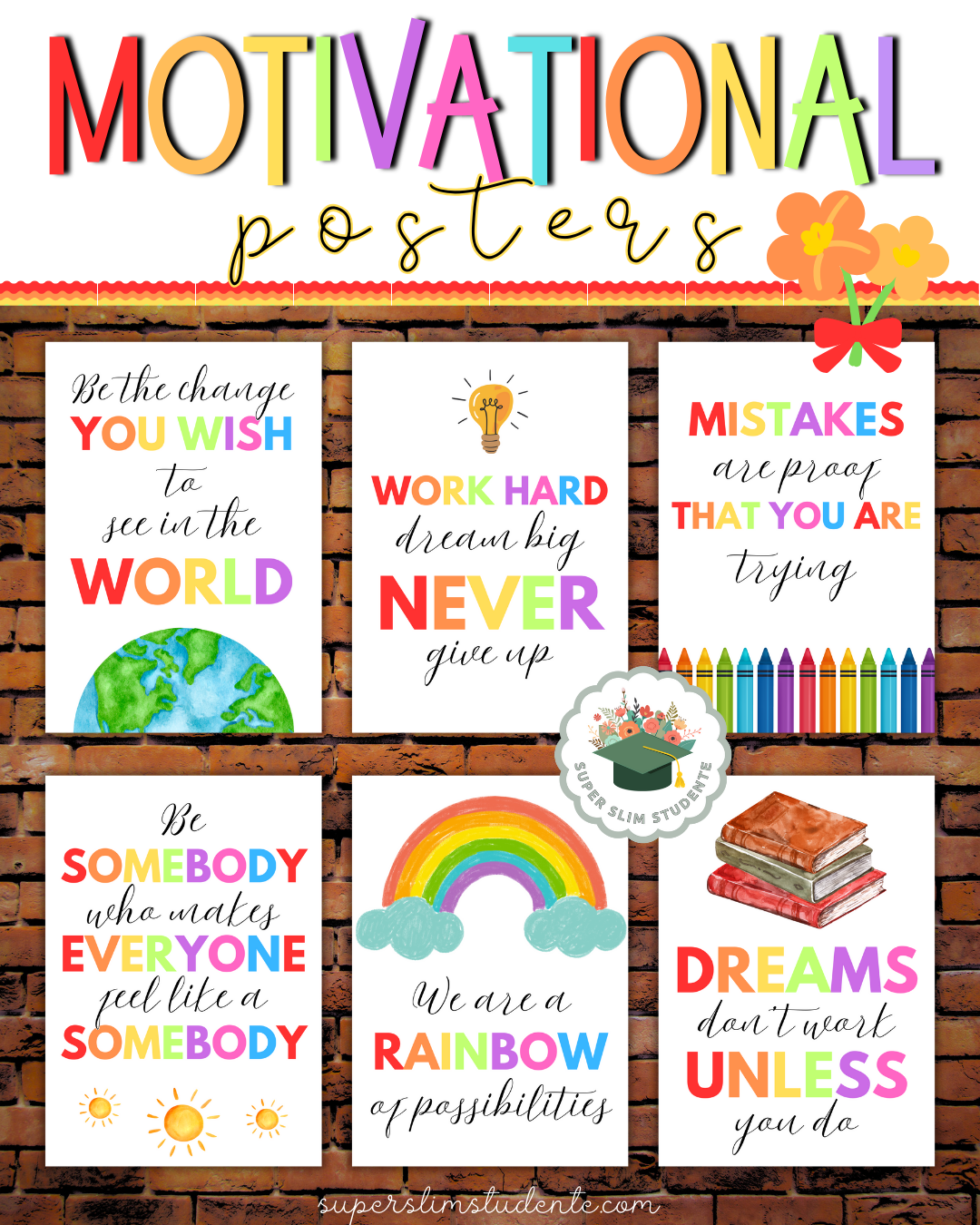 Motivational Posters [Choose Language] – Super Slim Studente