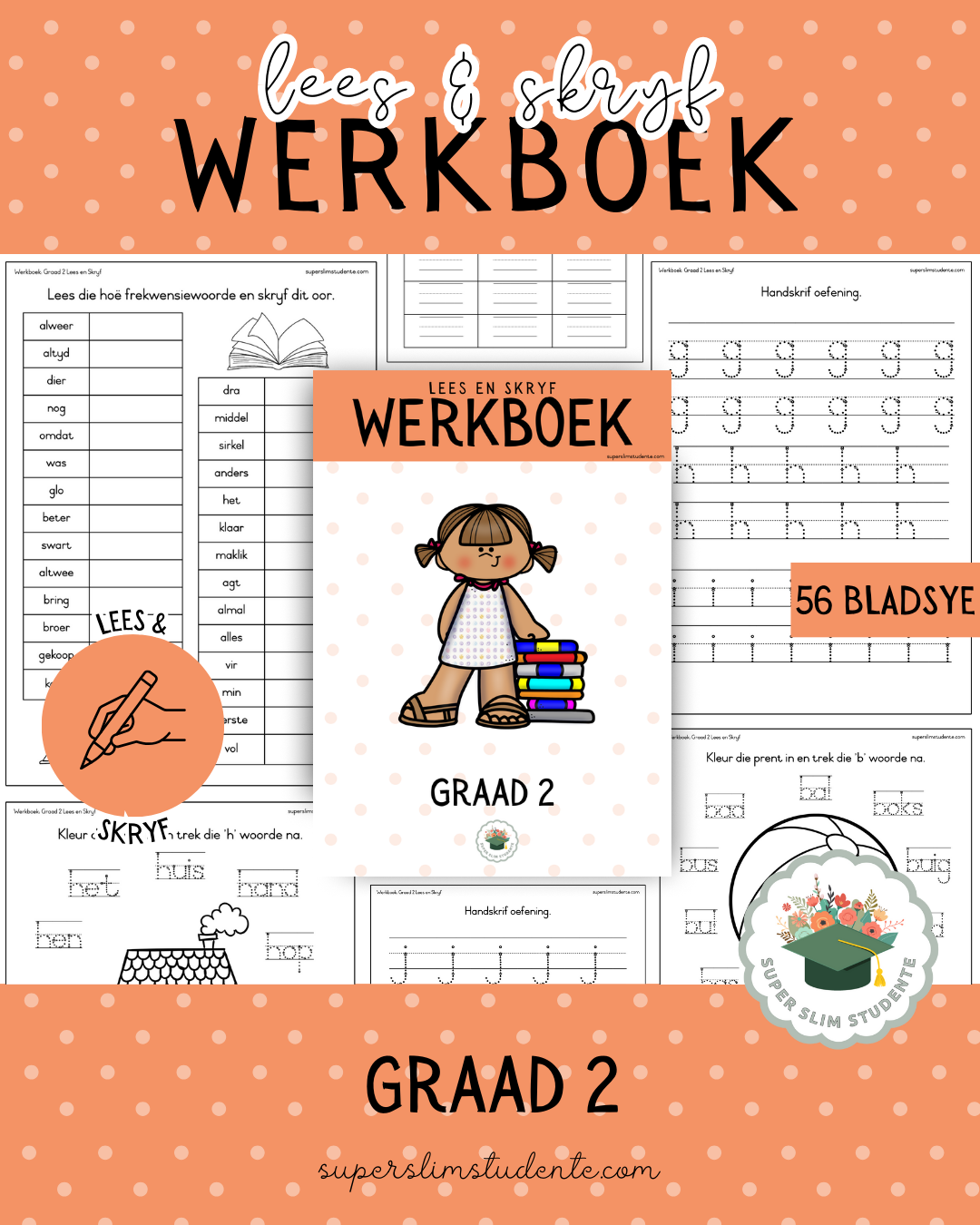 Grade 2 Workbook: Reading and Writing [Choose Language] – Super Slim Studente
