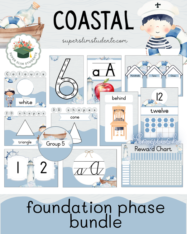 Coastal Theme / Foundation Phase Bundle [Choose Language] – Super Slim ...
