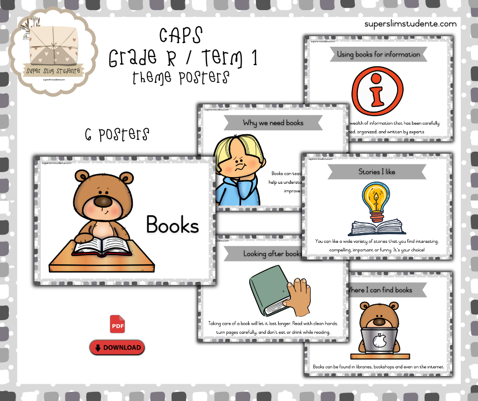 Books [Grade R / Term 1 / CAPS] – Super Slim Studente