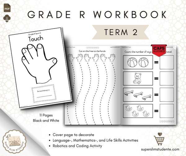 Gr. R Workbook: Touch [Term 2] – Super Slim Studente