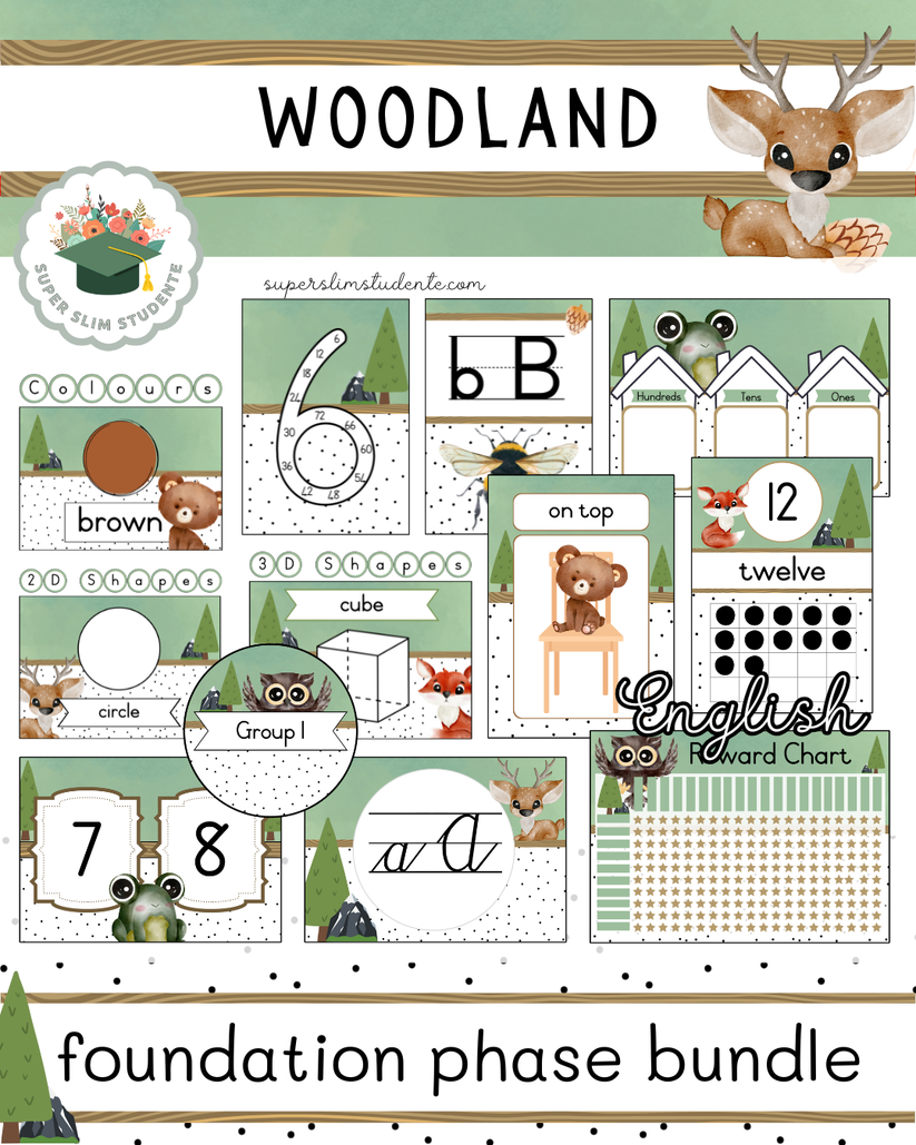 Woodland Theme / Foundation Phase Bundle [Choose Language] – Super Slim ...