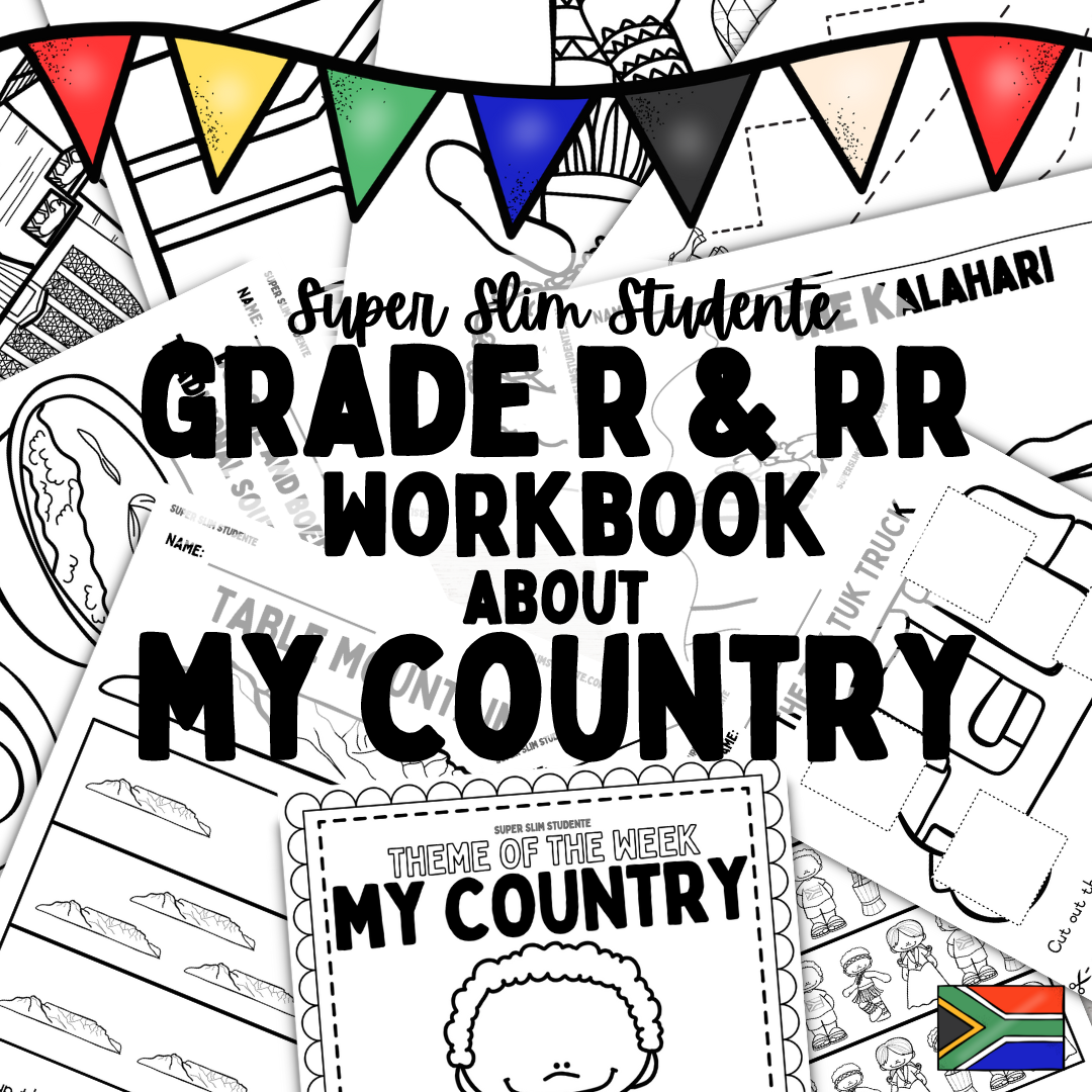 Grade R & RR Workbook: My Country – Super Slim Studente