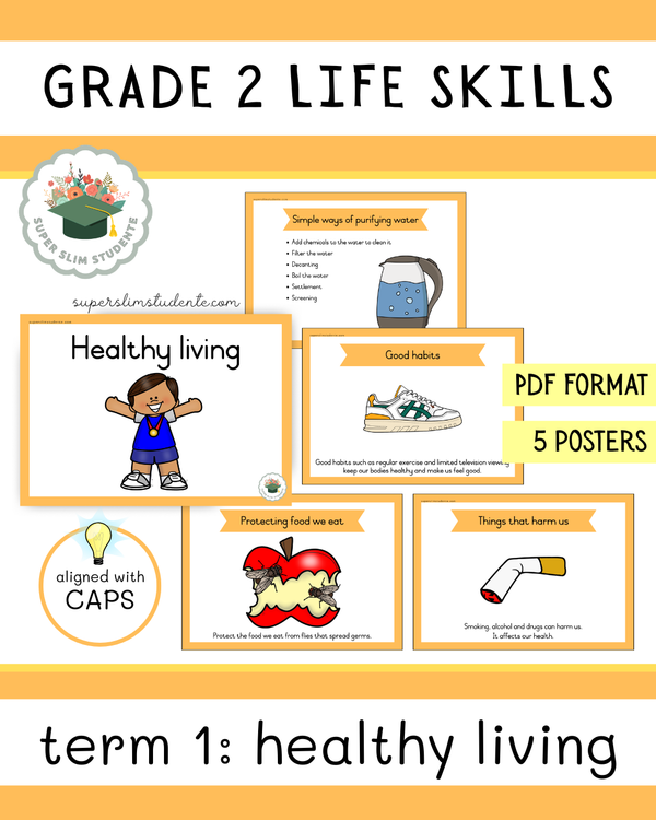 Grade 2 Term 1: Healthy Living [Choose Language] – Super Slim Studente
