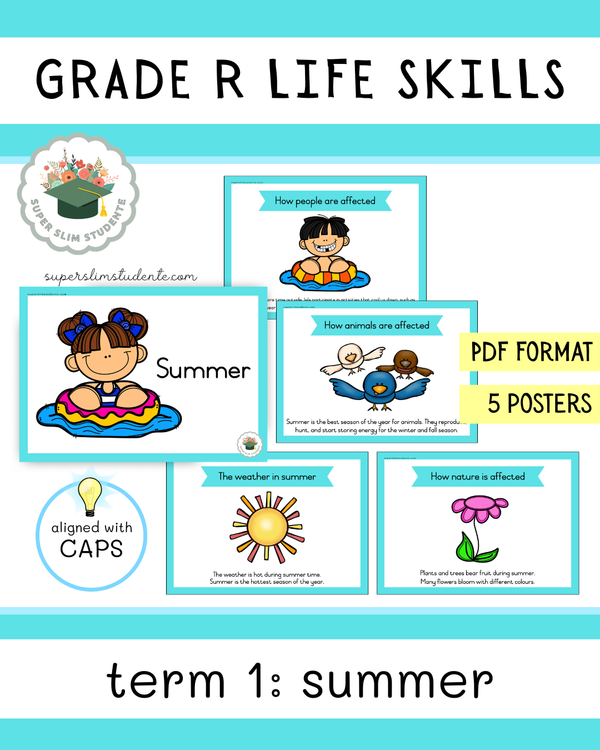 Grade R Term 1: Summer [Choose Language] – Super Slim Studente