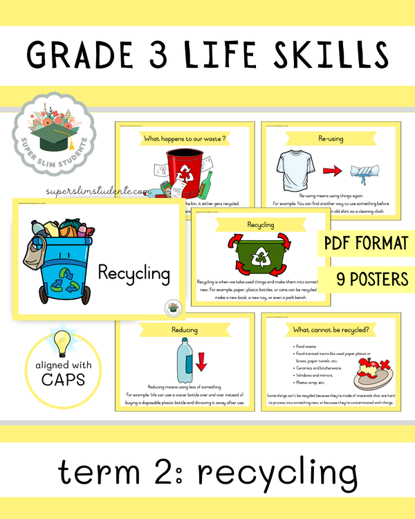 Grade 3 Term 2: Recycling [Choose Language] – Super Slim Studente