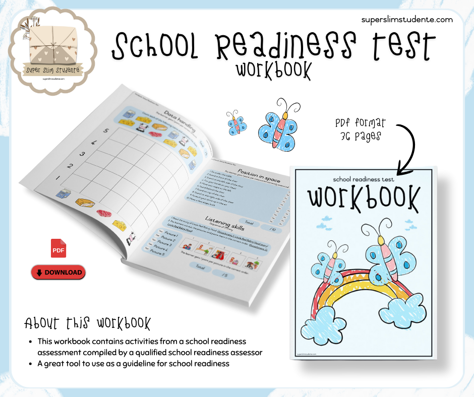 Workbook: School Readiness [Gr. R & Gr. 1] – Super Slim Studente