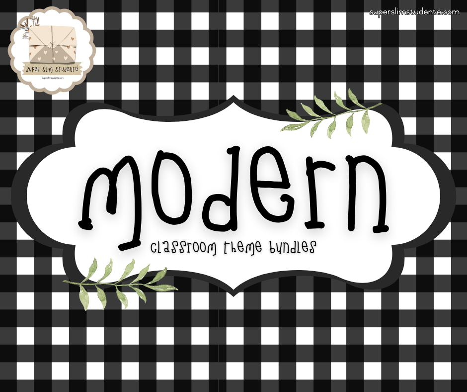Classroom Theme Bundles – Super Slim Studente