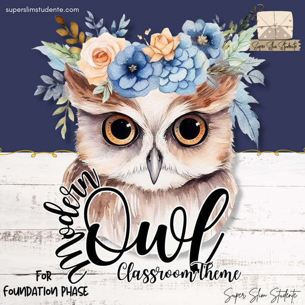 Modern Owl Classroom Theme (Foundation Phase) – Super Slim Studente