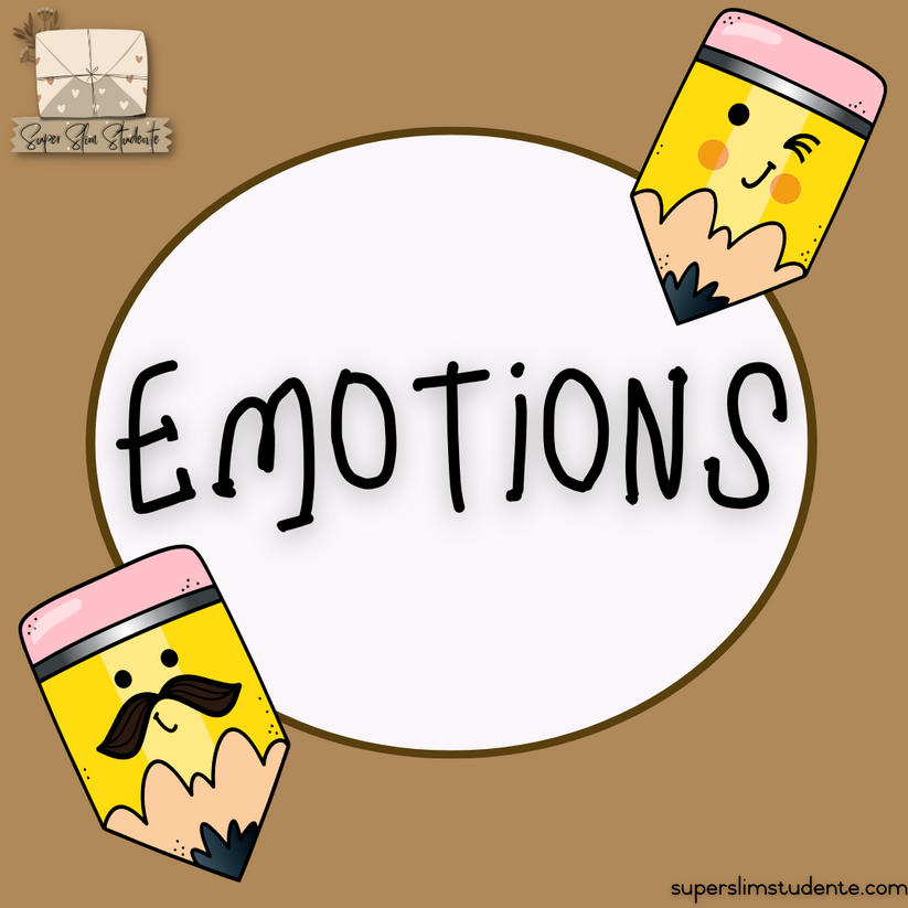 Emotions Posters: Pencils [Choose Language] – Super Slim Studente
