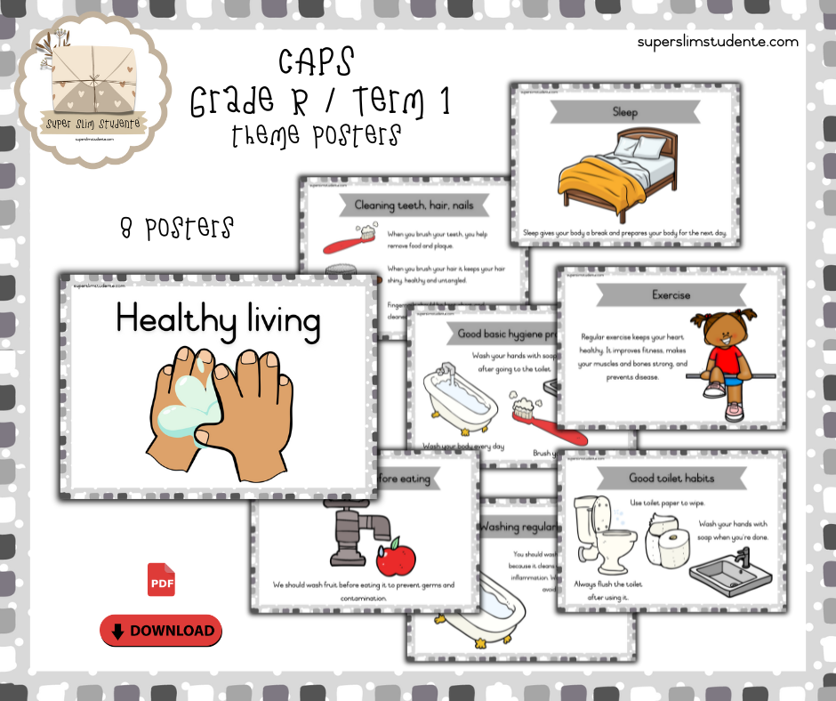 Healthy Living [Grade R / Term 1 / CAPS] – Super Slim Studente