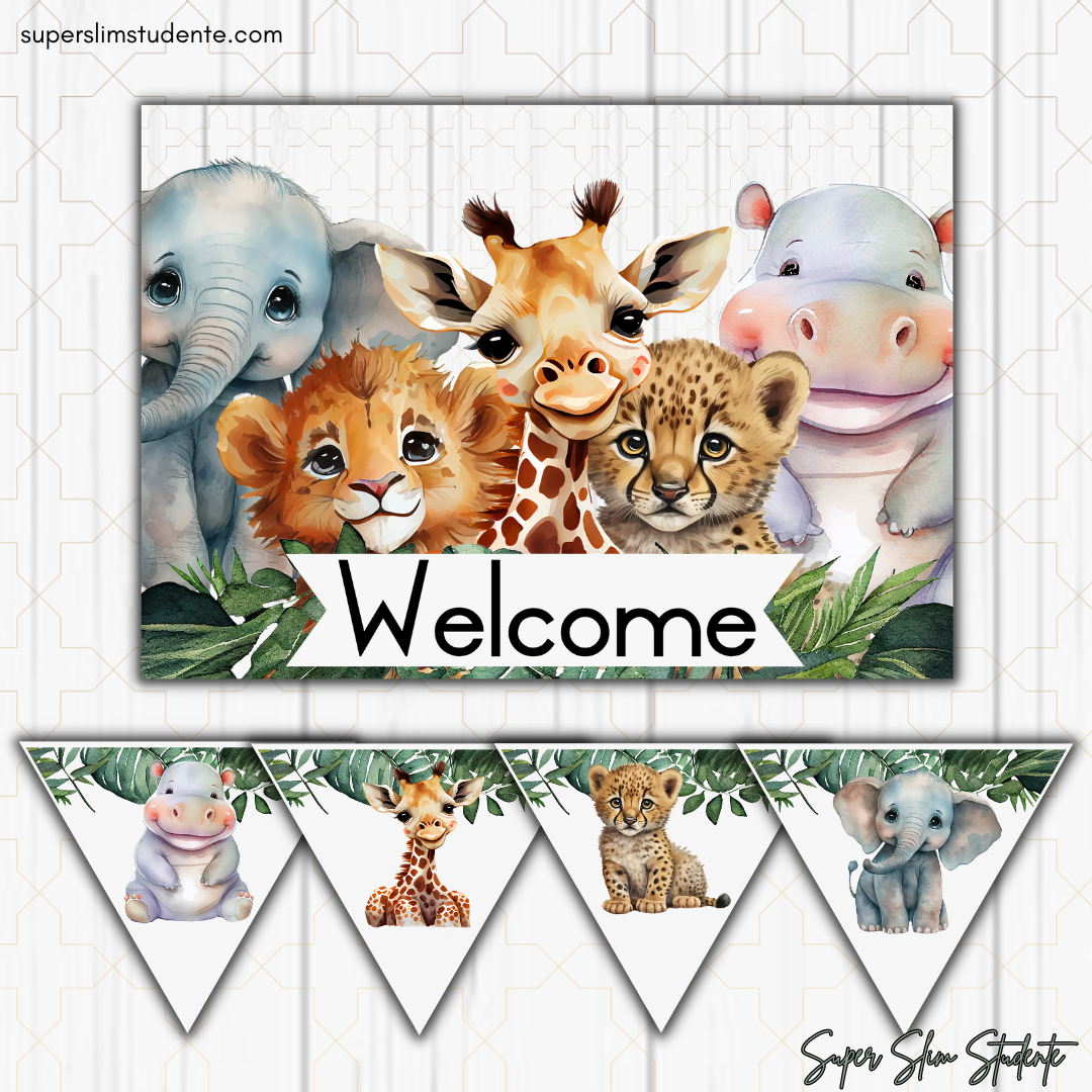 Wild Animals Classroom Theme (Foundation Phase) – Super Slim Studente