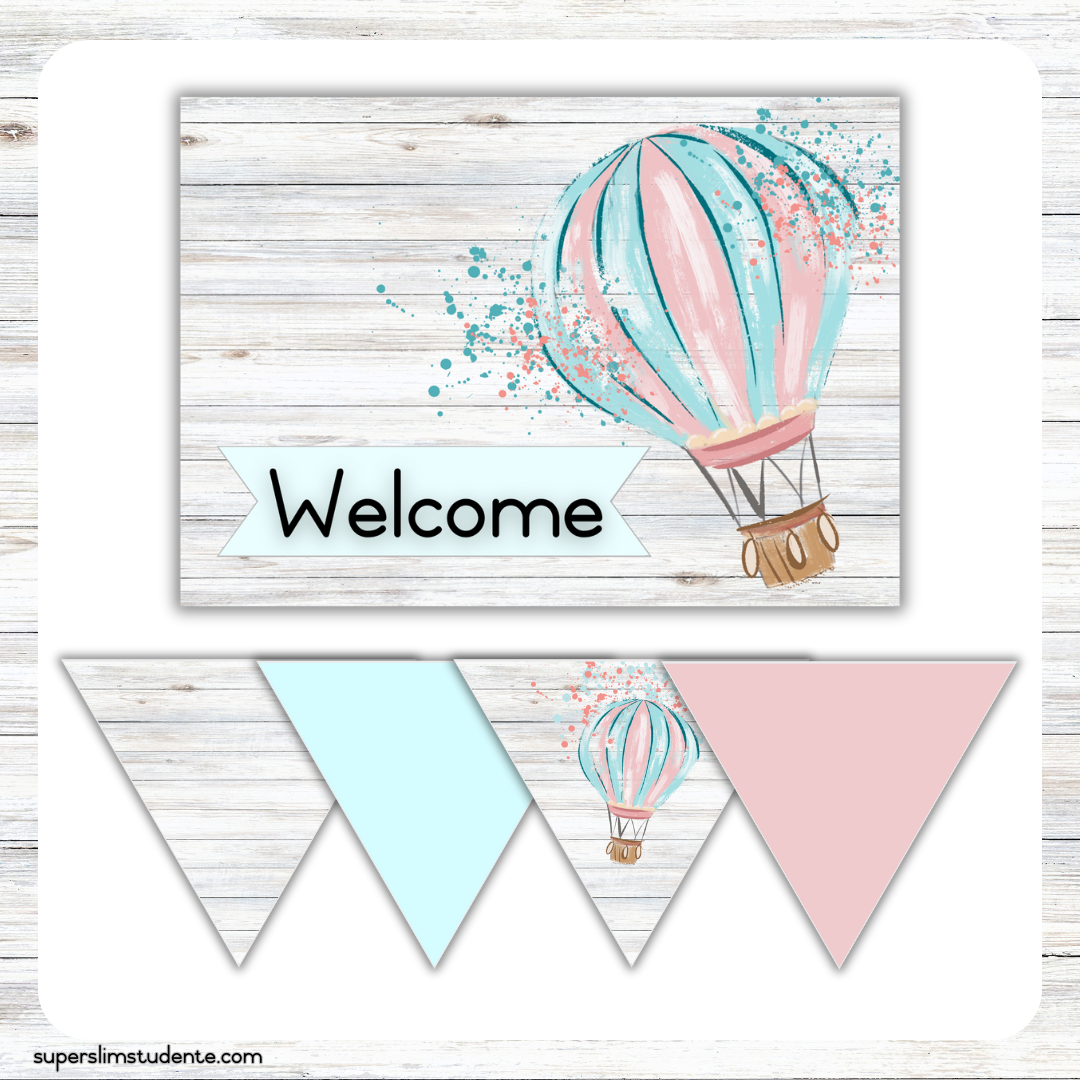 Hot Air Balloon Classroom Theme (Foundation Phase) – Super Slim Studente