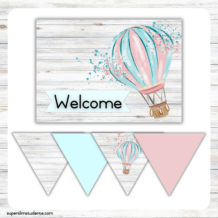 Hot Air Balloon Classroom Theme (Foundation Phase) – Super Slim Studente