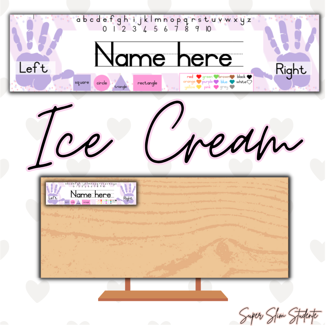 Editable Name Placemats (Different Options) – Super Slim Studente