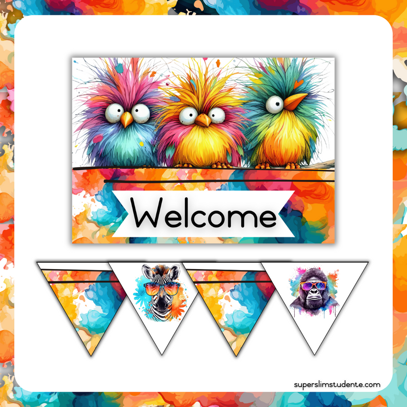 Bright Animals Classroom Theme (Foundation Phase) – Super Slim Studente