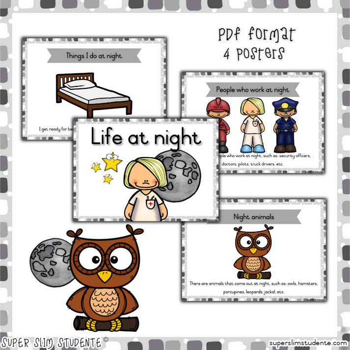 Life at night (CAPS GRADE 2 / TERM 4 / LIFE SKILLS) – Super Slim Studente