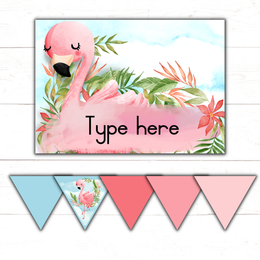 Flamingo Classroom Theme (Editable Version) – Super Slim Studente