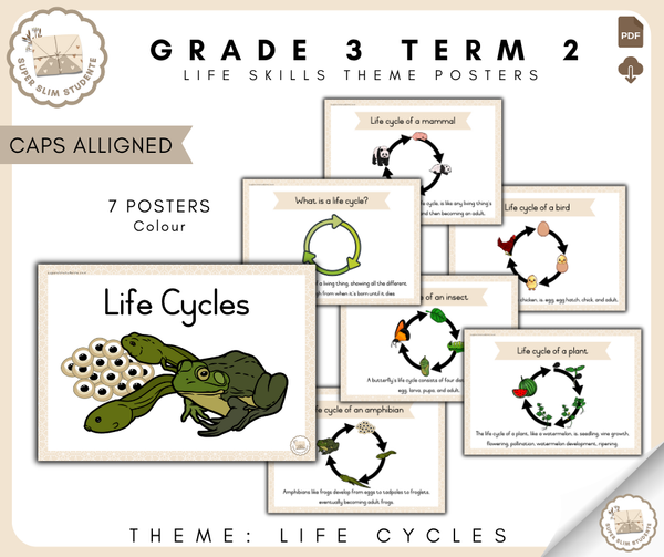 Grade 3 Term 2: Life Cycles [Choose Language] – Super Slim Studente