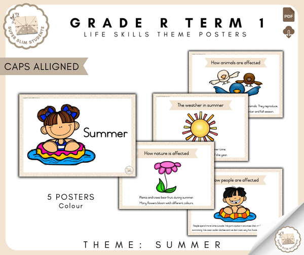 Grade R Term 1: Summer [Choose Language] – Super Slim Studente