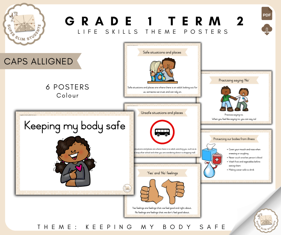 Grade 1 Term 2: Keeping My Body Safe [Choose Language] – Super Slim ...