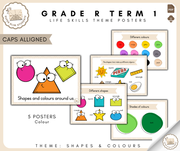 Grade R Term 1: Shapes and colours around us [Choose Language] – Super ...