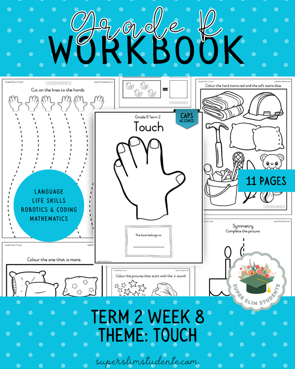 Gr. R Term 2 Workbook: Touch [Choose Language] – Super Slim Studente