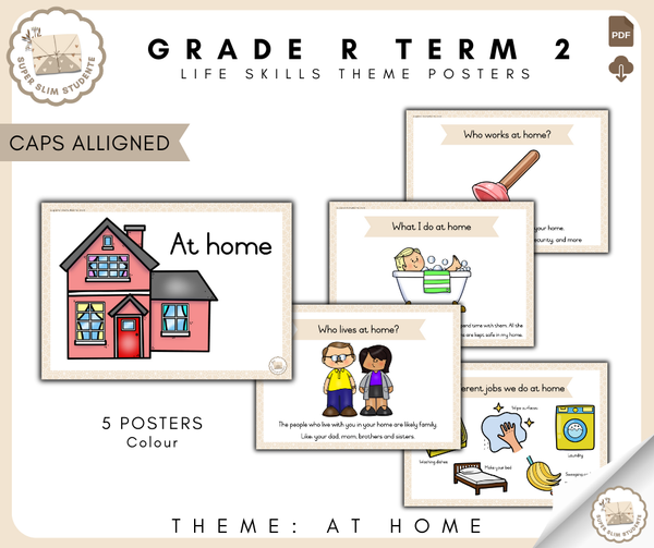 Grade R Term 2: At Home [Choose Language] – Super Slim Studente
