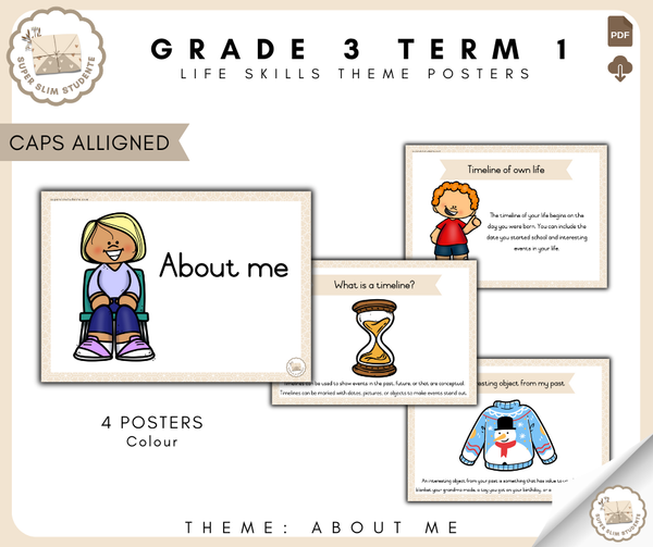 Grade 3 Term 1: About Me [Choose Language] – Super Slim Studente