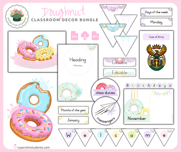 Doughnut Theme [Classroom Bundles] – Super Slim Studente