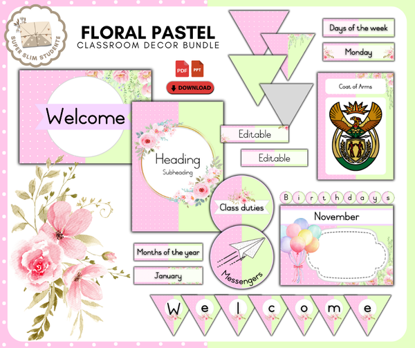 Floral Pastel [Theme Bundles] – Super Slim Studente
