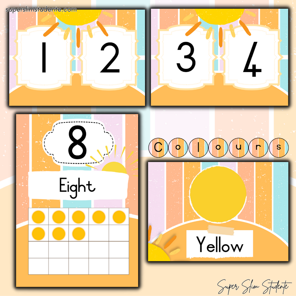 Hello Sunshine Classroom Theme (Foundation Phase) – Super Slim Studente