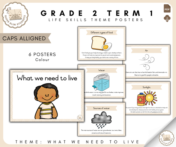Grade 2 Term 1: What We Need To Live [Choose Language] – Super Slim ...