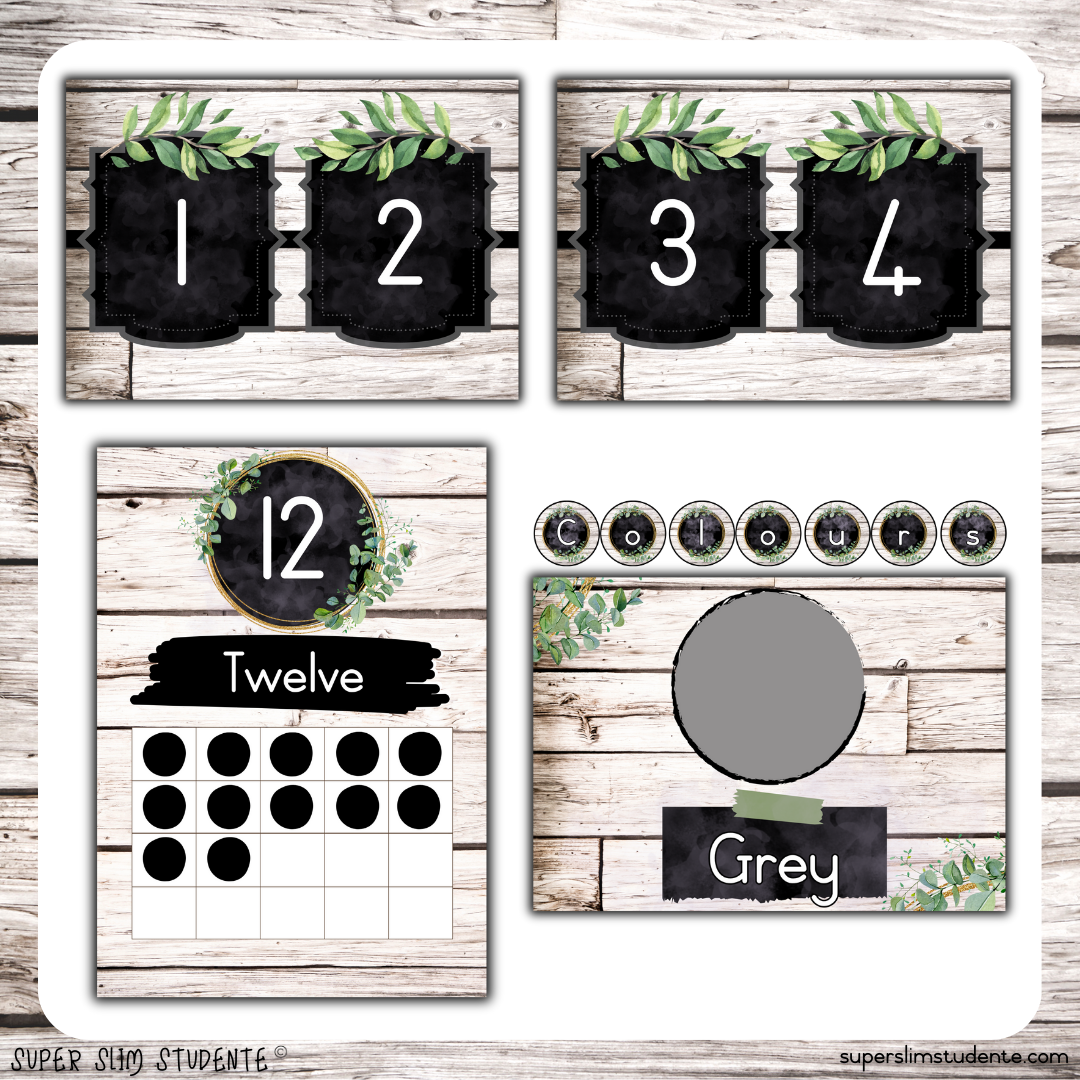 Vintage Wood Classroom Theme (Foundation Phase) – Super Slim Studente