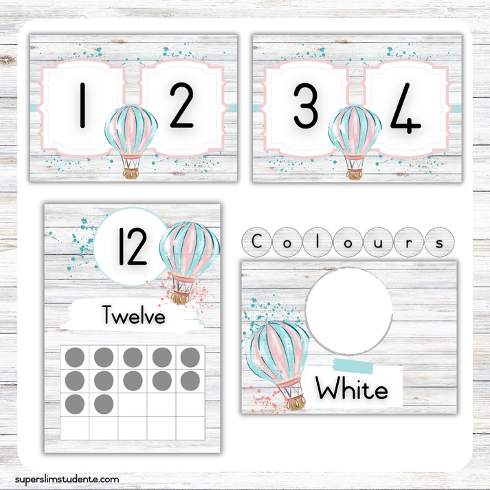Hot Air Balloon Classroom Theme (Foundation Phase) – Super Slim Studente