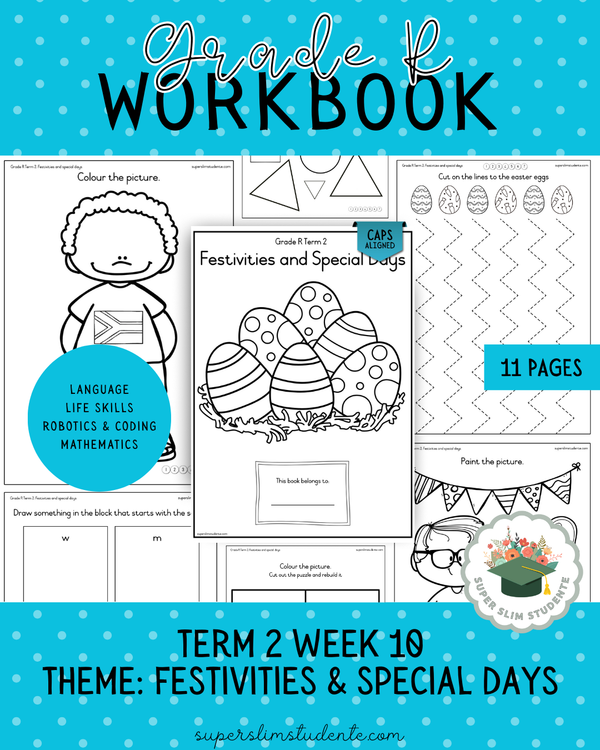 Gr. R Term 2 Workbook: Festivities & Special Days [Choose Language ...