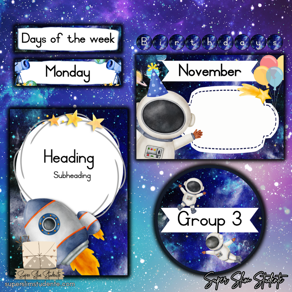 Space Classroom Theme (Foundation Phase) – Super Slim Studente