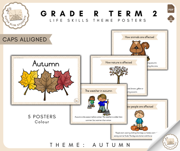 Grade R Term 2: Autumn [Choose Language] – Super Slim Studente