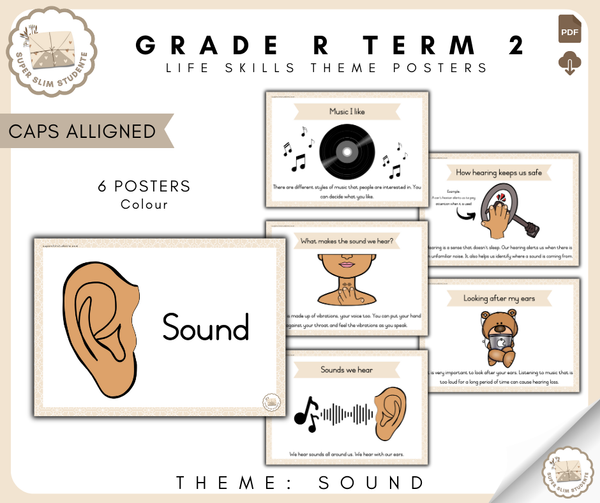 Grade R Term 2: Sounds [Choose Language] – Super Slim Studente
