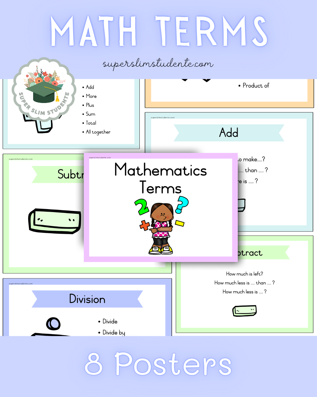 Mathematics Terms [Choose Language] – Super Slim Studente