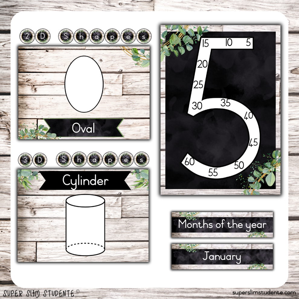 Vintage Wood Classroom Theme (Foundation Phase) – Super Slim Studente