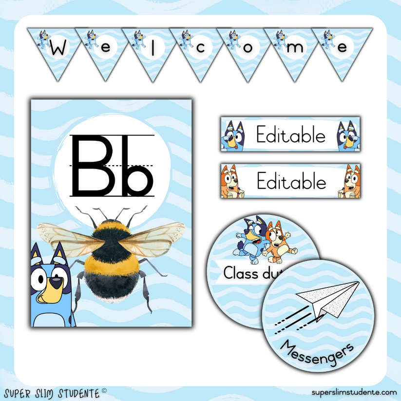Bluey Classroom Theme (Foundation Phase) – Super Slim Studente