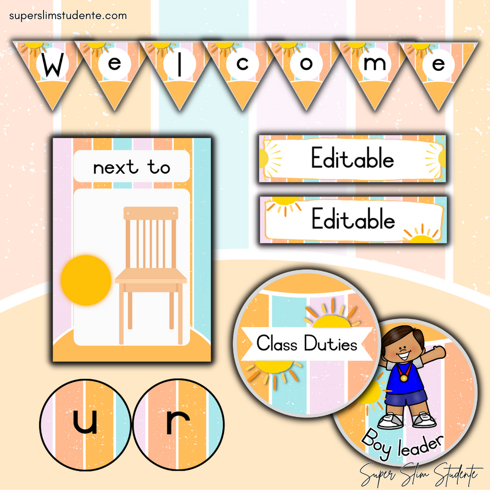 Hello Sunshine Classroom Theme (Foundation Phase) – Super Slim Studente