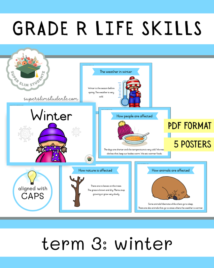 Grade R Term 3: Winter [Choose Language] – Super Slim Studente