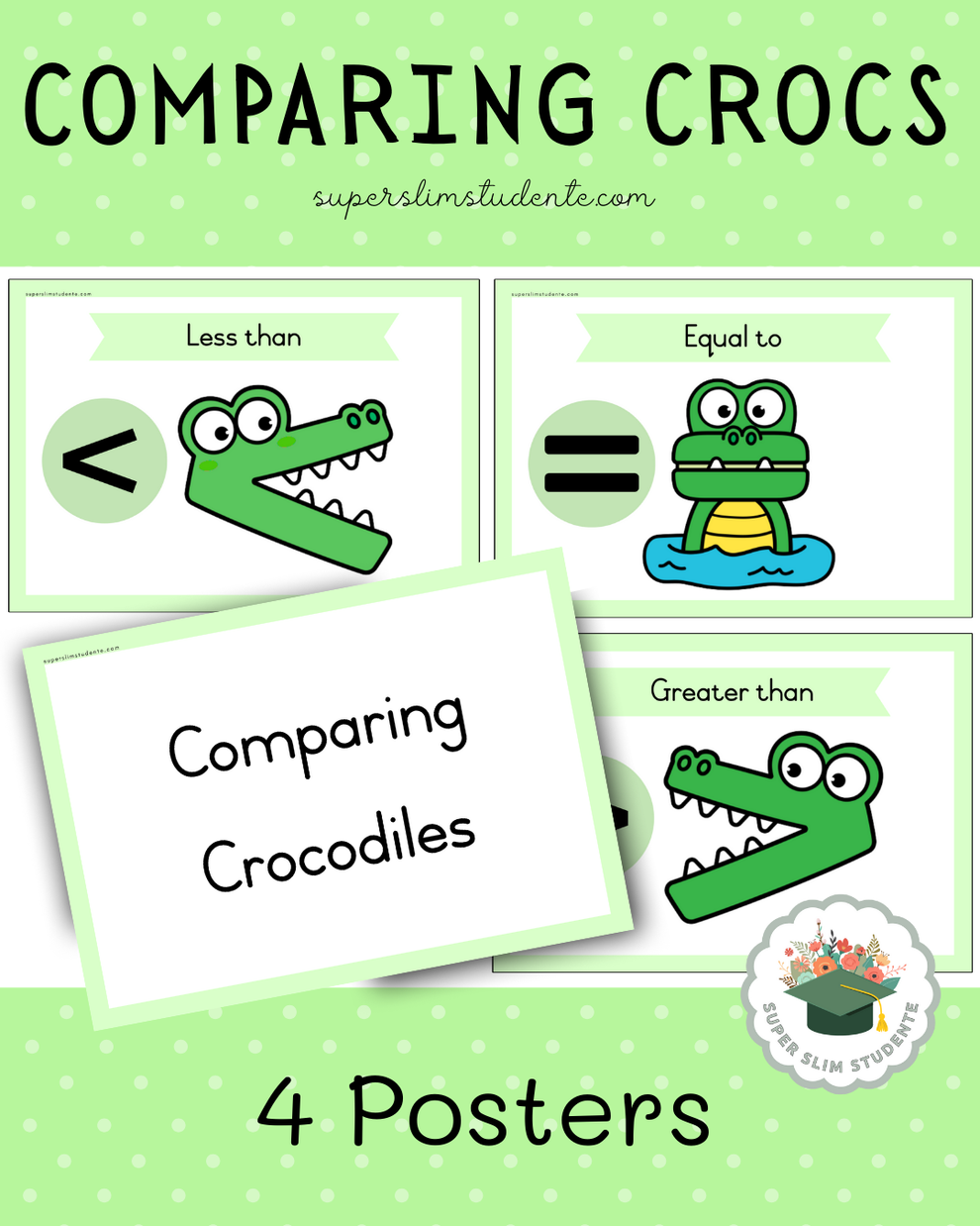 Comparing Crocodiles [Choose Language] – Super Slim Studente