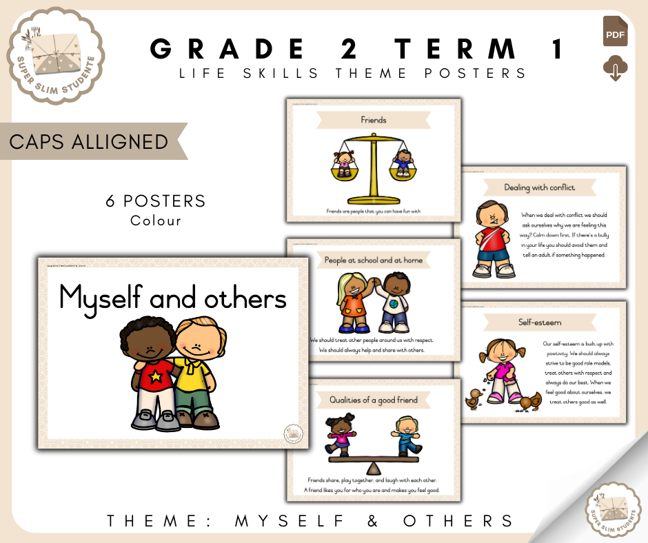 Grade 2 Term 1: Myself and others [Choose Language] – Super Slim Studente