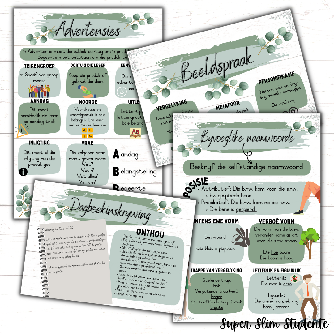 Blaartjie Klaskamer Tema (Afrikaans (FAL/HL) Weergawe) – Super Slim ...