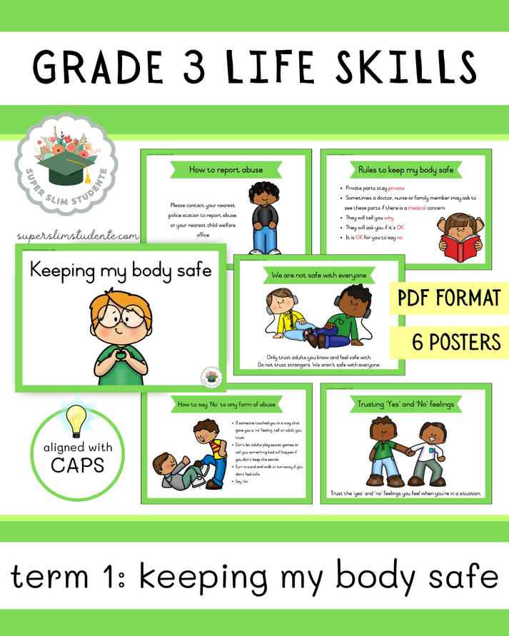 Grade 3 Term 1: Keeping my body safe [Choose Language] – Super Slim ...