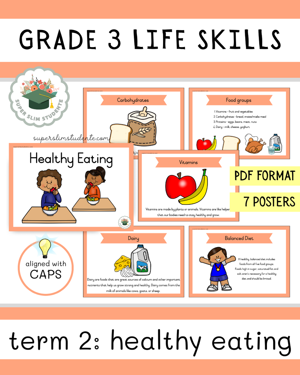 Grade 3 Term 2: Healthy Eating [Choose Language] – Super Slim Studente