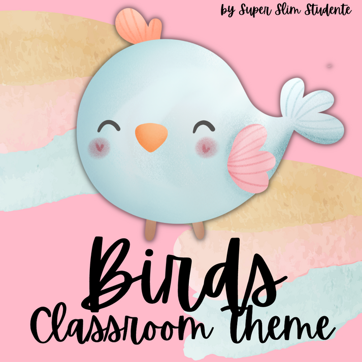 Birds Classroom Theme – Super Slim Studente
